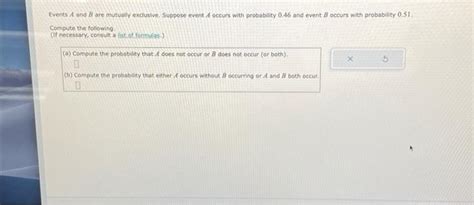 solved events a and b are mutually exclusive suppose event