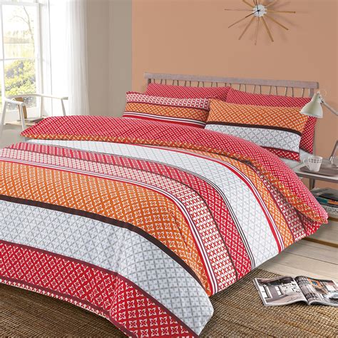 Duvet Cover With Pillowcase Reversible Bedding Set Lola Blue Indian