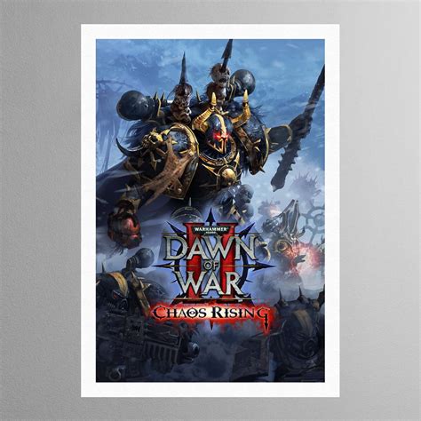 Dawn Of War 2 Chaos Rising Art Print Game Artwork Warhammer Art