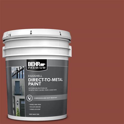 BEHR PREMIUM 5 Gal PFC 10 Deep Terra Cotta Eggshell Direct To Metal