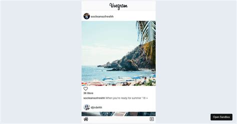 Vue Instagram Clone Complete Forked Codesandbox