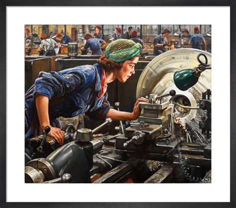 Ruby Loftus Screwing A Breech Ring Art Print By Dame Laura Knight King And Mcgaw