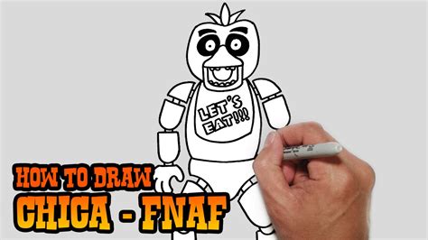 How To Draw Chica Five Nights At Freddys Video Lesson Youtube