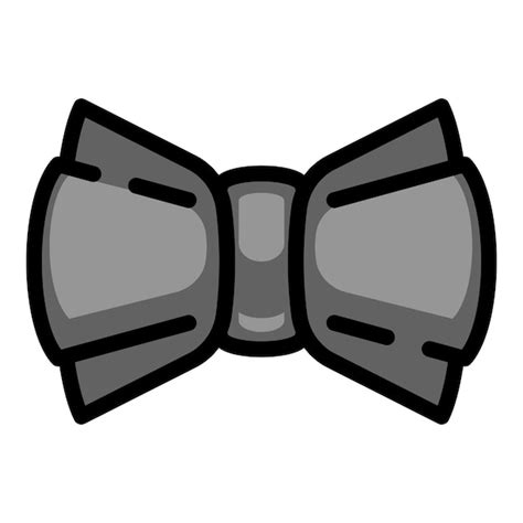 Premium Vector Black Bow Tie Icon Outline Black Bow Tie Vector Icon