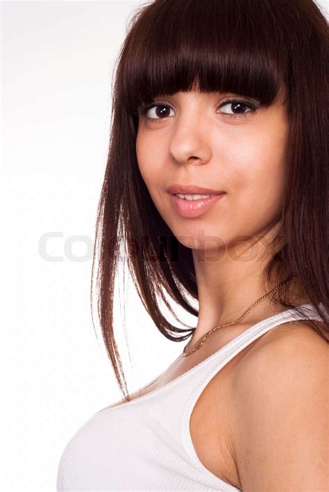 Sød Pige Udgør Stock Foto Colourbox