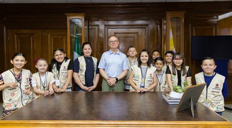 Conviven Reporteros Infantiles Del Heraldo De Chihuahua Con El Alcalde Entrelineas