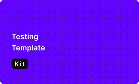 Usability Testing Template Figma
