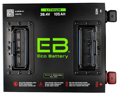 Eco Battery 36v 105 Ah Lithium Battery Combo Choose Cart Model