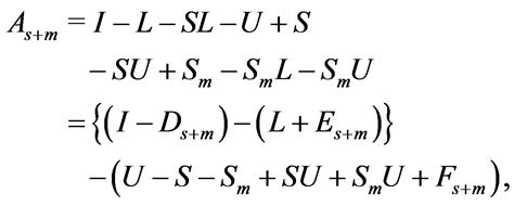 a modified precondition in the gauss seidel method
