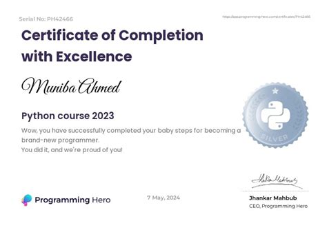 Muniba Ahmed On Linkedin Programminghero Python