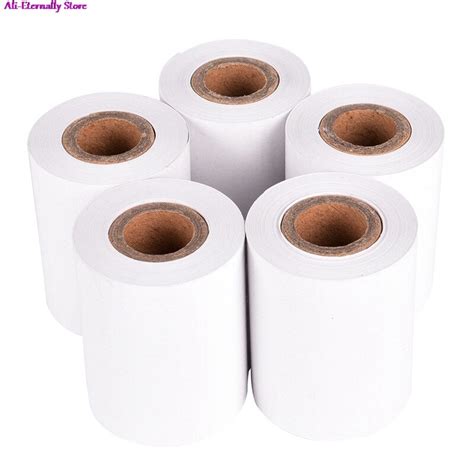 1 롤 58mm 열전 사 프린터 감열지 57x50mm 열 영수증 용지 Pos 금전 등록기 영수증 롤 종이