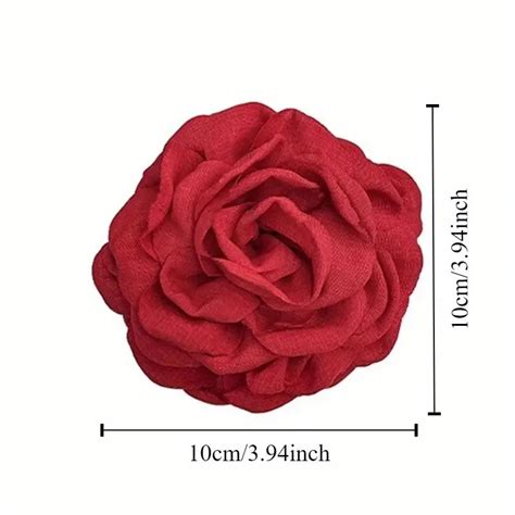 Елегантна сладка роза цвете щипка за коса Едноцветна смола Temu Bulgaria