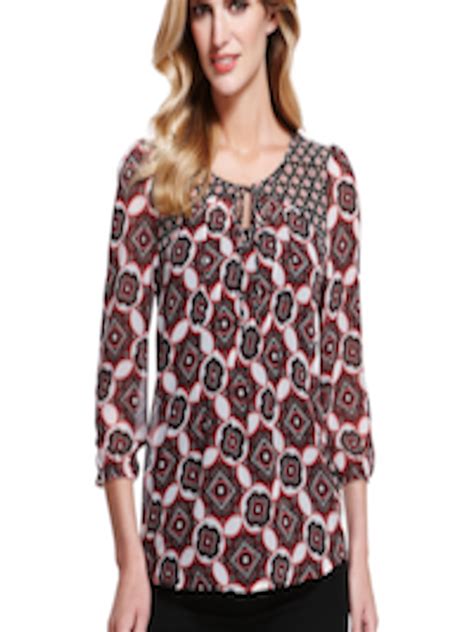 Buy Marks And Spencer Women White Self Design Top Tops For Women