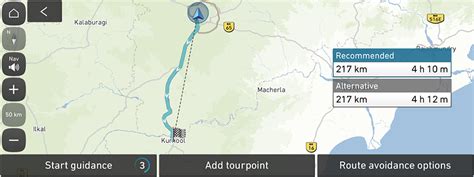 When The Route Guidance Starts The Following Screen Appears