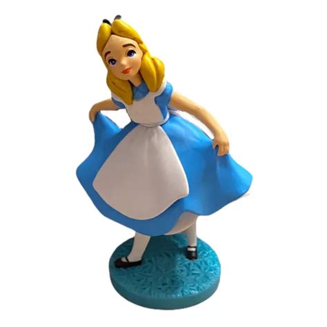 Alice In Wonderland Girl 3” Pvc Cake Topper Figure Figurine Disney