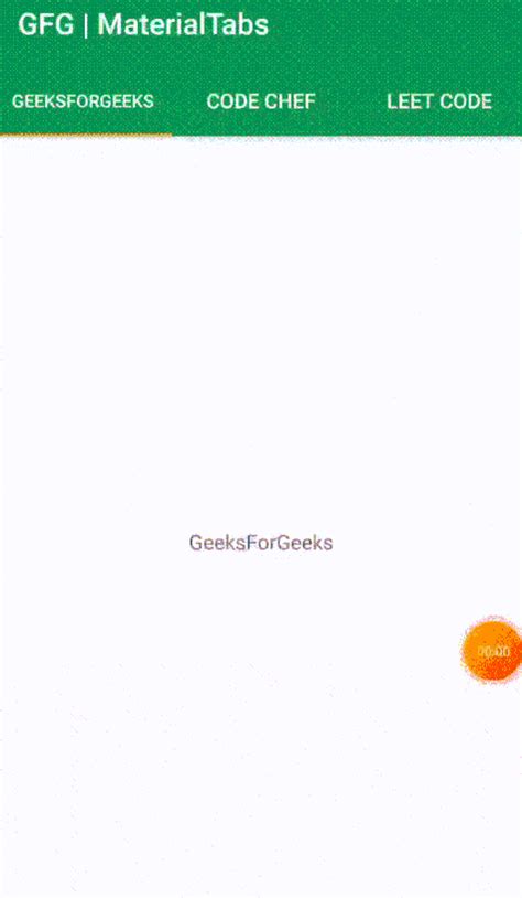 Android Material Tabs In Kotlin Geeksforgeeks