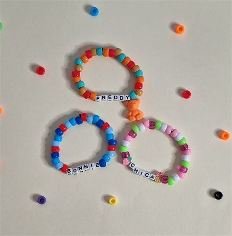 Five Nights At Freddys Kandi Bracelet Customs Available Etsy