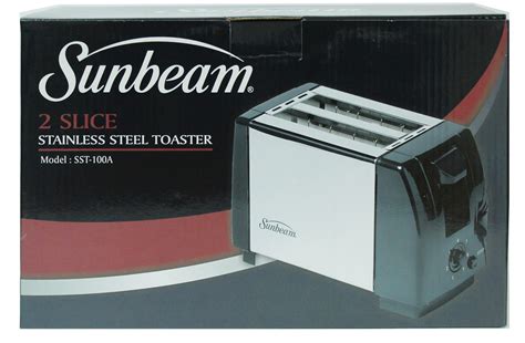 Toaster 2 Slice Stainless Steel Sunbeam Gs Vickers And Co