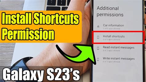 Galaxy S S How To Allow Don T Allow Install Shortcuts Permission