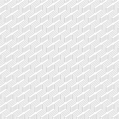 Abstract Line Geometric Seamless Pattern Black And White Minimal Vector Illustation Simple