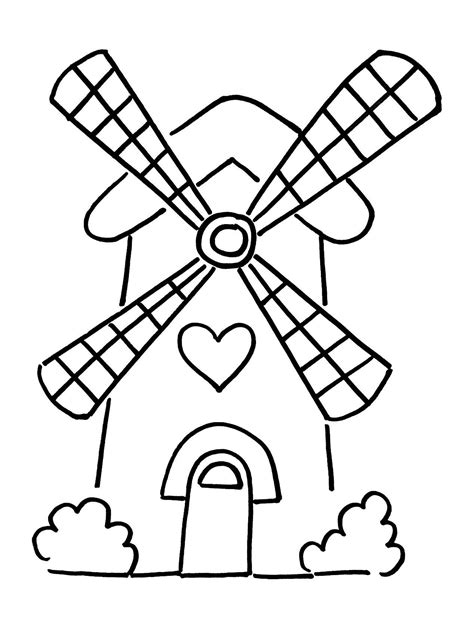Windmolen Kleurplaten Op Superkleurplaten Nl