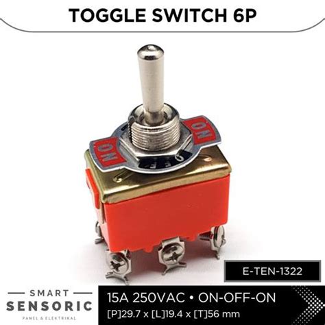 Jual On Off On 6 Kaki Pin Jofen Toggle Switch Saklar Toogle 15a