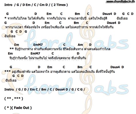 มีเธอคอร์ด คอร์ด มีเธอ Bird ธงไชย