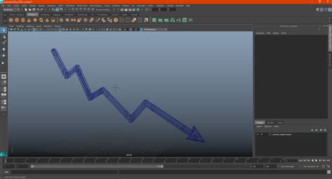 Gráfico De Flecha Hacia Abajo Modelo 3d 9 3ds Blend C4d Fbx Max
