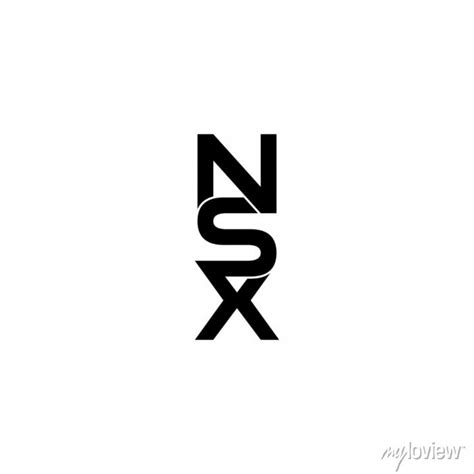 Nsx Letter Original Monogram Logo Design Posters For The Wall • Posters