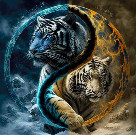Reality Tigers Yin And Yang High Resolution Digital Download Etsy