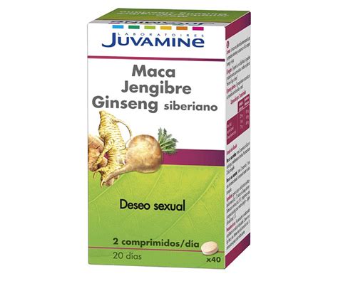 Juvamine Maca Jengibre Y Ginseng Siberiano Para Recuperar El Deseo