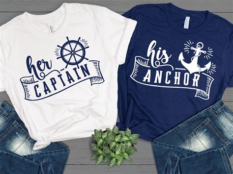 Matching Couples Cruise Shirt Png Im Her Captain Im Etsy