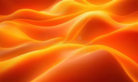 Vibrant Orange Abstract Waves Creating A Dynamic And Fluid Background