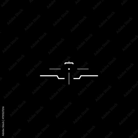 Cyberpunk Aim Cyber Target Hud Sight Virtual Interface For Game Hud Interface Crosshair