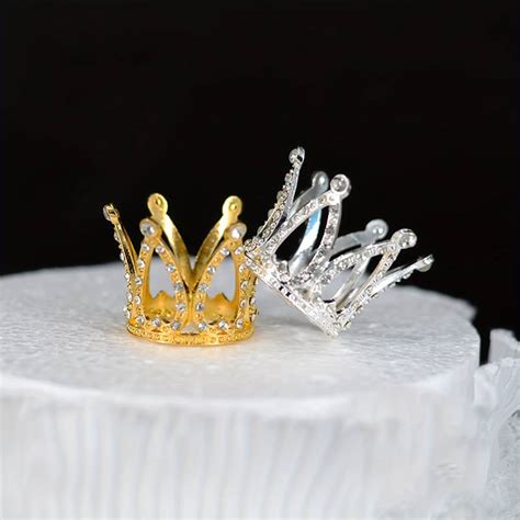 Golden Rhinestone Wedding Tiararoyal Bridal Crowncrystal Princess