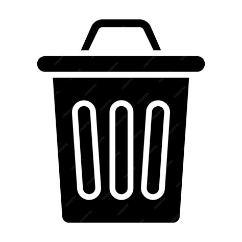 Premium Vector Dustbin Vector Illustration Style