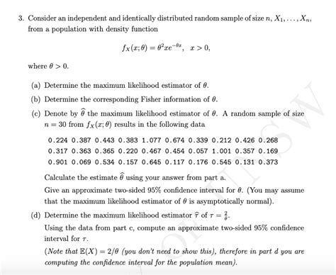 Solved 3 Consider An Independent And Identically