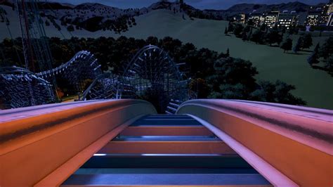 SKY RMC Hybrid Coaster Has Sharp Turns YouTube