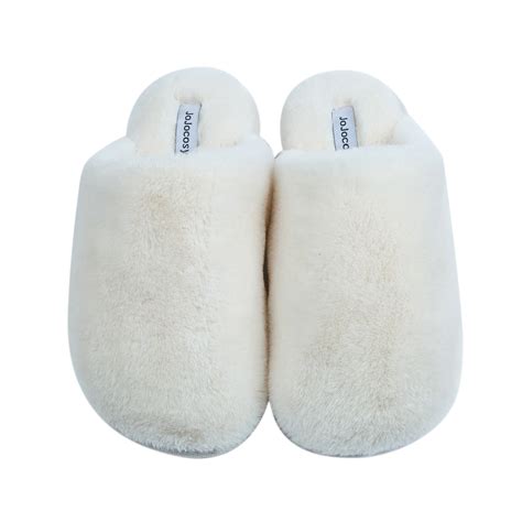 Classic Ladys Simple Fuzzy Memory Foam Warm Plush Closed Toe Light
