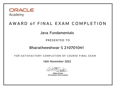 Bharatheeshwar Siva On Linkedin Java Oracleacademy Programming Javadeveloper