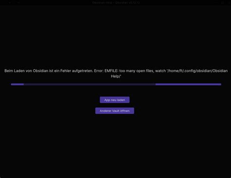 Emfile Too Many Files Help Obsidian Forum