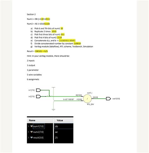 Solved Section 2 Num1 DB 11011011 Num2 AE 10101110 Chegg