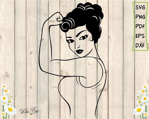 Pin Up Girl Silhouette Svg