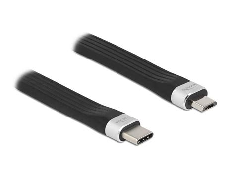 Delock Usb 20 Flachkabel Usb C Micro Usb B 0135 M