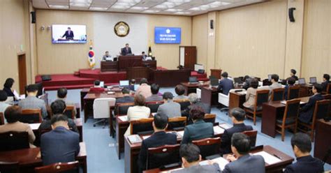 안성시의회 임시회 마무리해병대전우회 지원 등 조례안 등 27건 원안가결