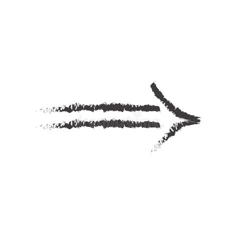 Sketched Arrow Icon Vector Sign And Symbol Isolated On White Background