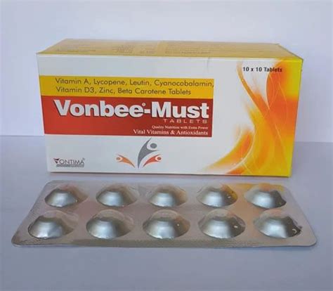 Vitamin A Lycopene Beta Carotene Tablet At Rs 25 Stripe In Gursahaiganj