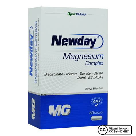 Newday Magnezyum Complex 60 Kapsül - Magnezyum
