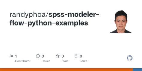 GitHub Randyphoa Spss Modeler Flow Python Examples