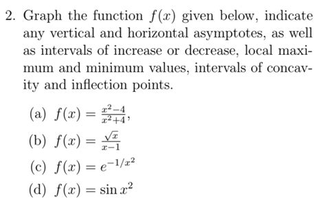 solved 2 graph the function f x given below indicate any